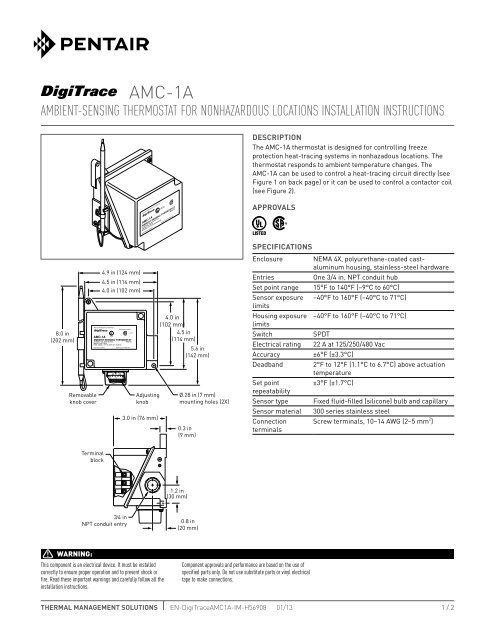 AMC-1A - Pentair Thermal Management