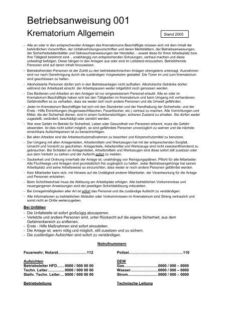 Sicherheitsdatenblatt gemÃ¤Ã 91/155/EWG und Â§14 â GefStoffV