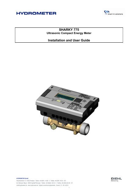 SHARKY 775 Installation and User Guide