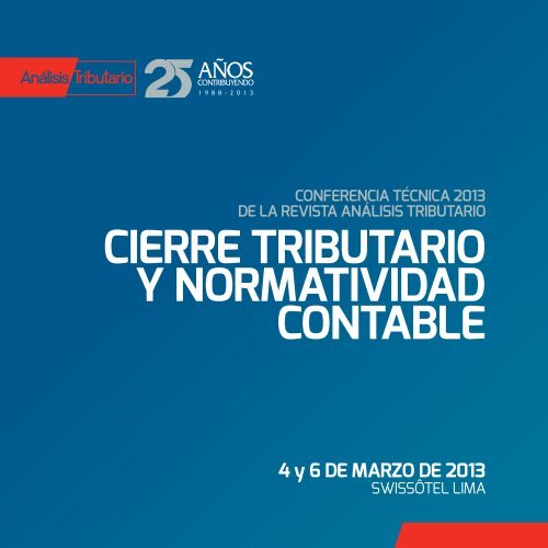 CIERRE TRIBUTARIO Y NORMATIVIDAD CONTABLE - AELE CIERRE TRIBUTARIO Y NORMATIVIDAD CONTABLE - AELE