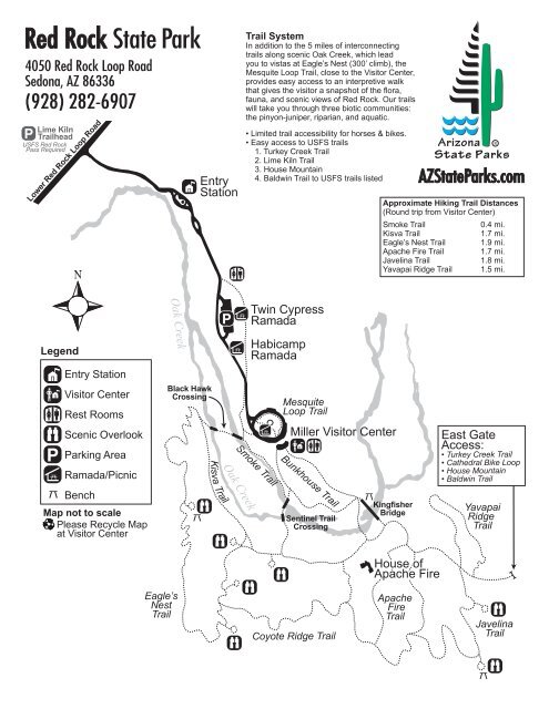 Kaart Van Red Rock State Park