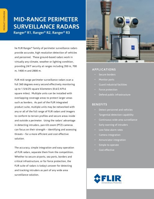 Mid-Range Radars data sheet - FLIR.com