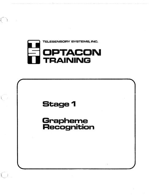 Optacon Training Stage 1 - Grapheme Recognition.PDF