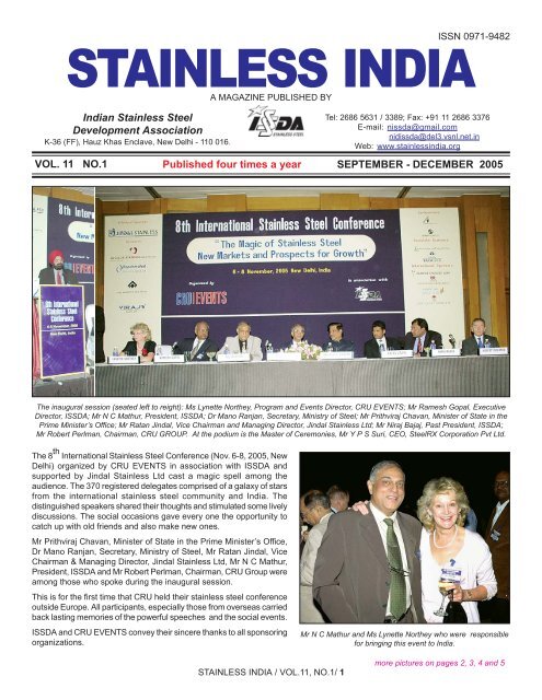 STAINLESS INDIA - Indian Stainless Steel Development Association