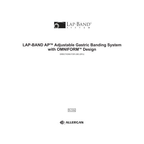 LAP-BAND AP™ Adjustable Gastric Banding System with - Allergan