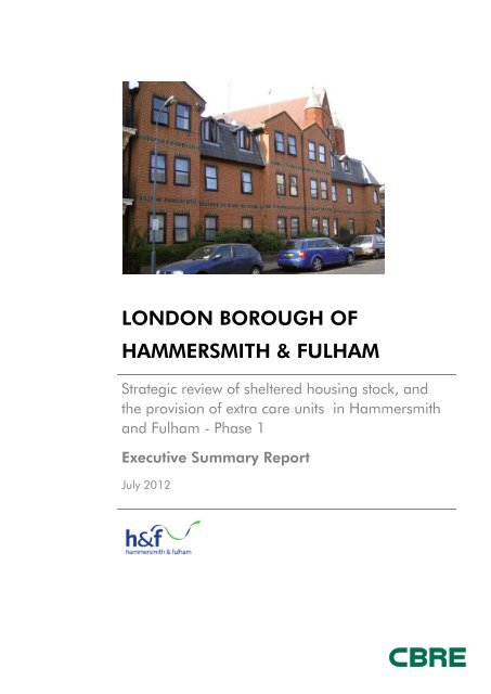 Item 15a - Appendix 1 CBRE Executive Summary Report PDF 123 KB