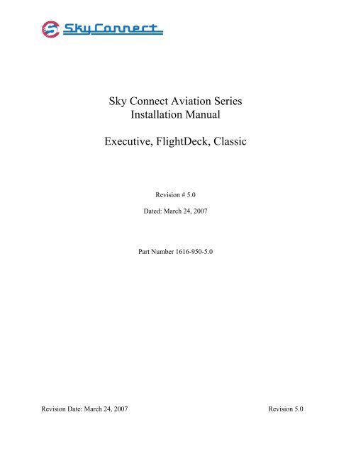 Sky Connect Aviation Series Installation Manual Executive - inmarsat