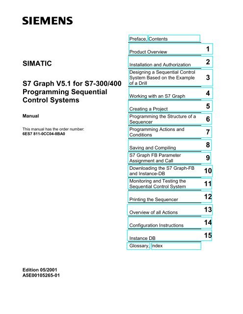 S7 Graph V5.1 for S7-300/400 Programming Sequential Control ...