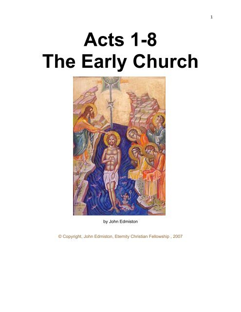 Acts 1-8 The Early Church