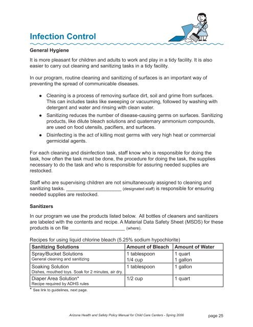 Arizona Health And Safety Policy Manual For Child Care Centers Arizona Health And Safety Policy Manual For Child Care Centers