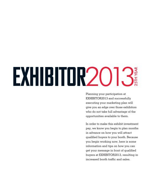 Promotional Checklist - Exhibitor Magazine