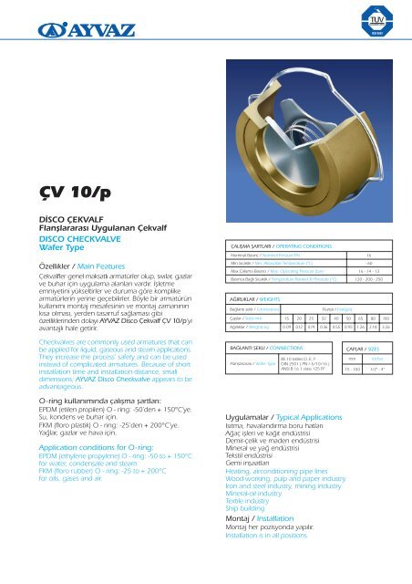 ÇV 10/p - Ayvaz.com