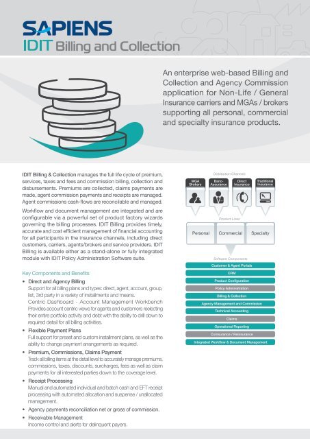 Billing and Collection - Sapiens