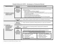 Possible Evidence for CSTP 1 – Engaging and Supporting All ...