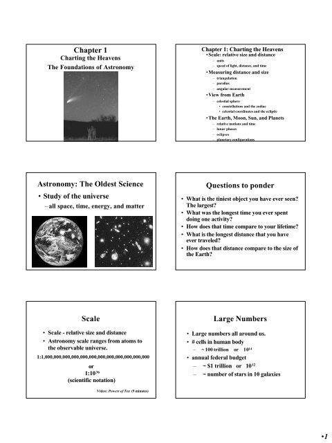 Astronomy Today Chapter 1