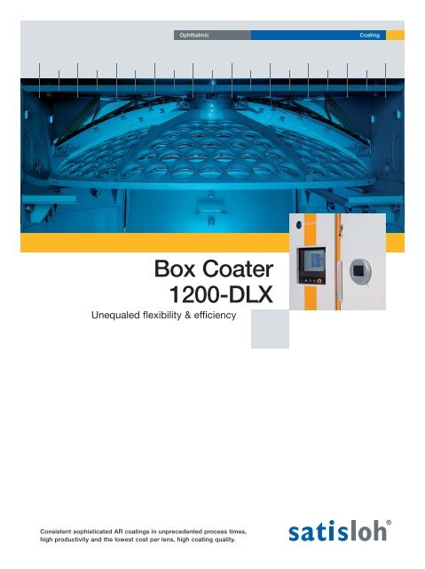 Box Coater 1200-DLX - Satisloh