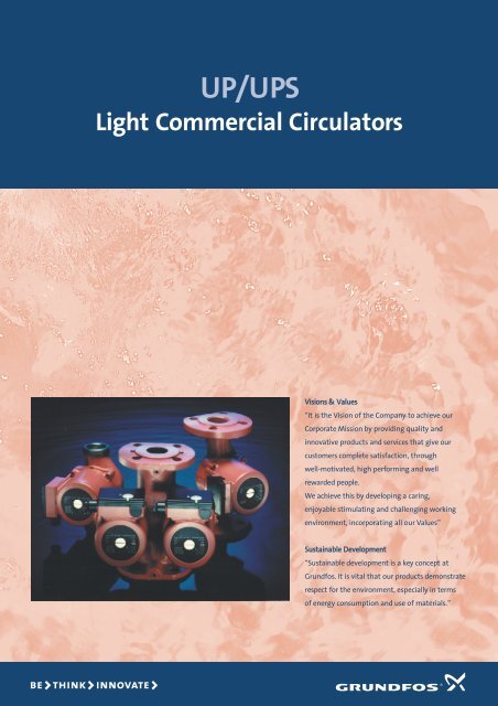 UP/UPS - Anchor Pumps