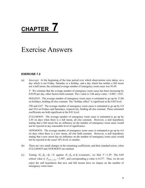Chapter 7 - Principles of Econometrics