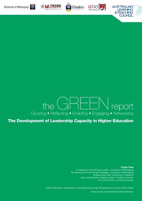 GREEN report - Office for Learning and Teaching