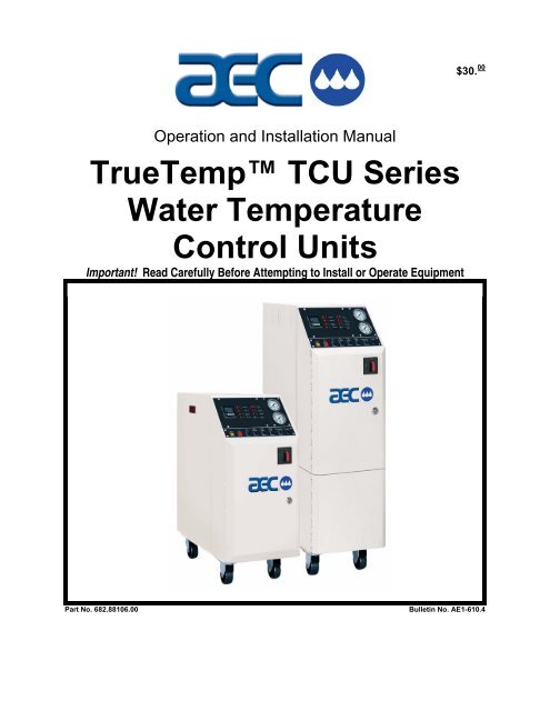 TrueTemp™ TCU Series Water Temperature Control Units