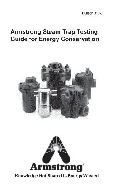 Armstrong Steam Trap Testing Guide for Energy Conservation
