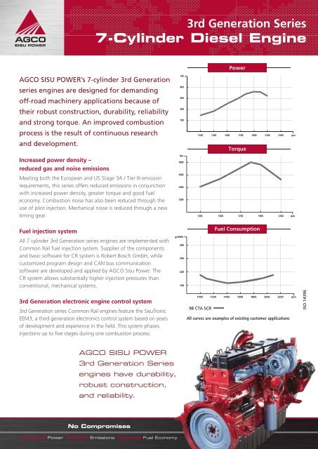 3rd Generation Series 7-Cylinder Diesel Engine - AGCO Power