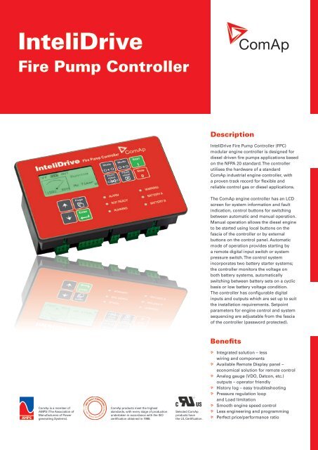 InteliDrive-FPC Fire Pump Controller