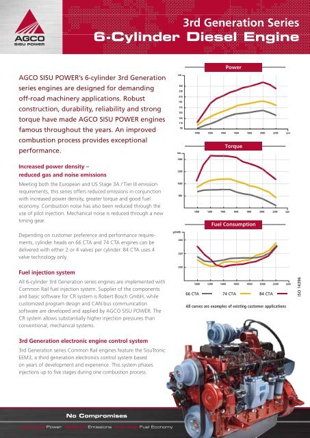 3rd Generation Series 6-Cylinder Diesel Engine - AGCO Power