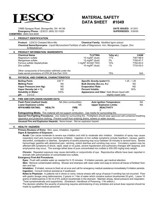 Material Safety Data Sheet 28641 Msd How To Create A Safety Data Sheet