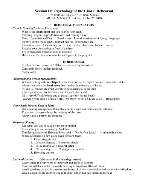 Rehearsal Psychology The Rehearsal