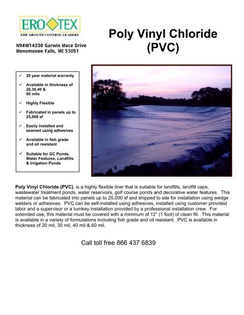 Poly Vinyl Chloride (PVC)