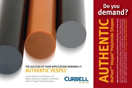 Authentic DuPont Vespel Polyimide Shapes Booklet (MAP0887D ...