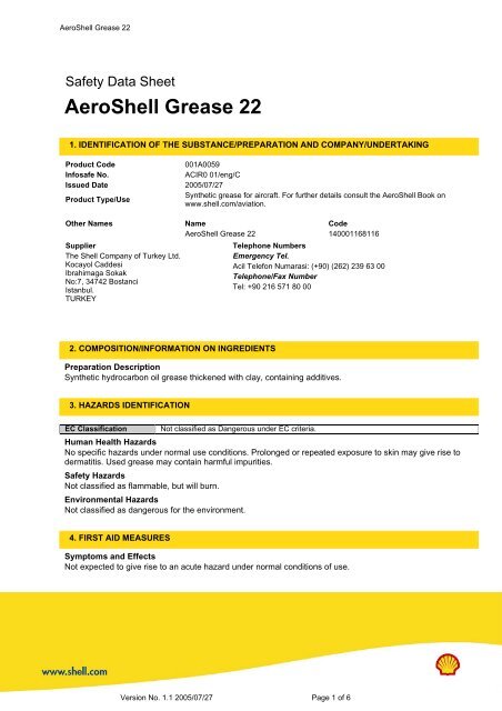 AeroShell Grease 22 - Ovenon