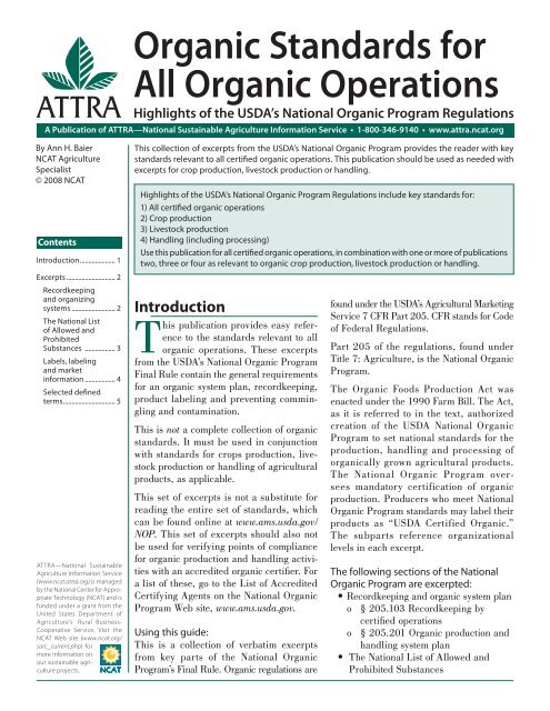 The National List of Allowed and Prohibited Substances