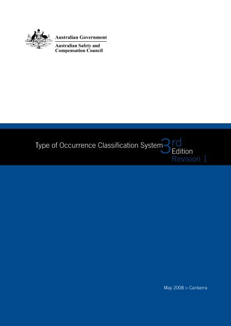 Type of Occurrence Classification System 3rd Edition Revision 1