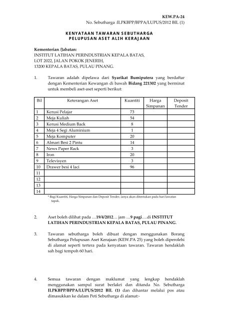 KEW PA 24_KEWPA_25.pdf - ILP Kepala Batas