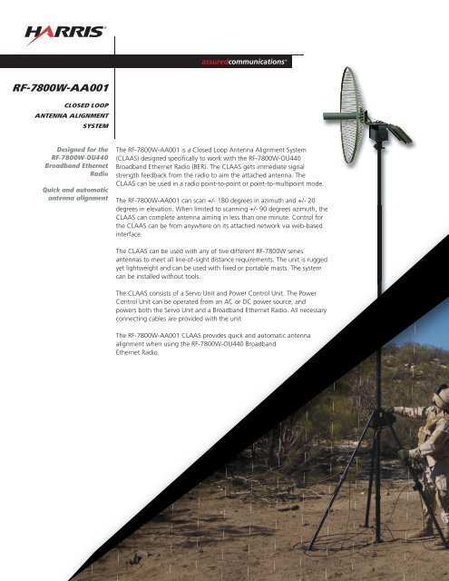 RF-7800W-AA001 Closed Loop Antenna Alignment System (CLAAS)