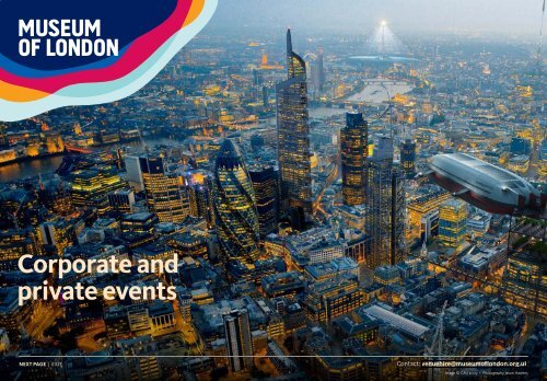 Museum of London venue hire brochure - Em-online.com