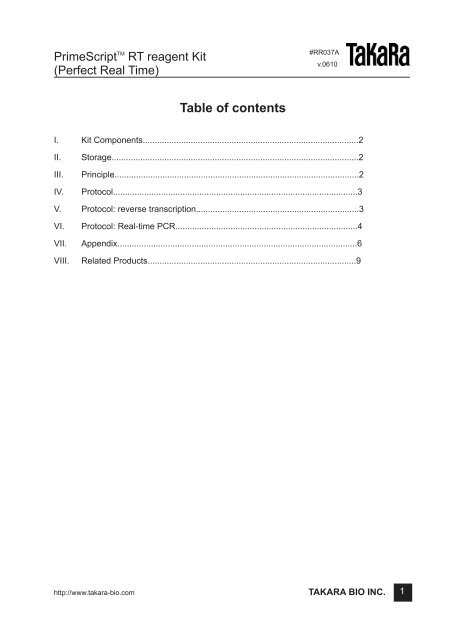 PrimeScript RT reagent Kit (Perfect Real Time)