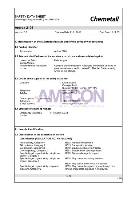 Ardrox 2106 - AMI-CON