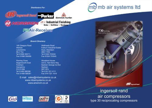 ingersoll rand air compressors - mb air systems ltd