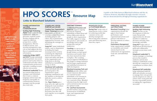 hpo scores - Ken Blanchard