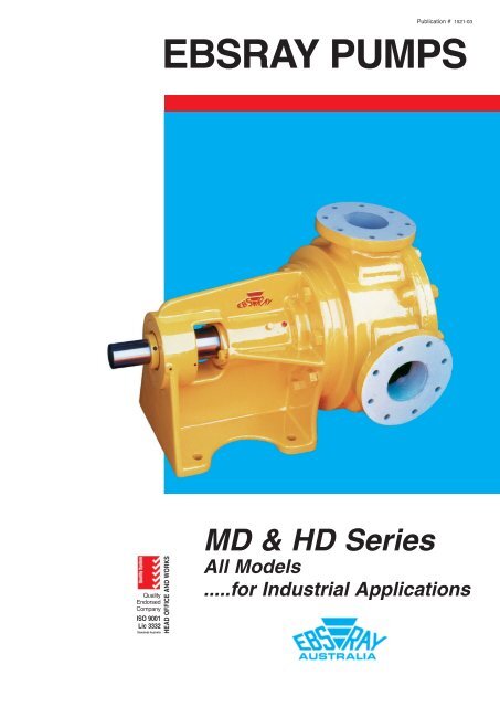 MD & HD Series All Models for Industrial Applications - Ebsray Pumps