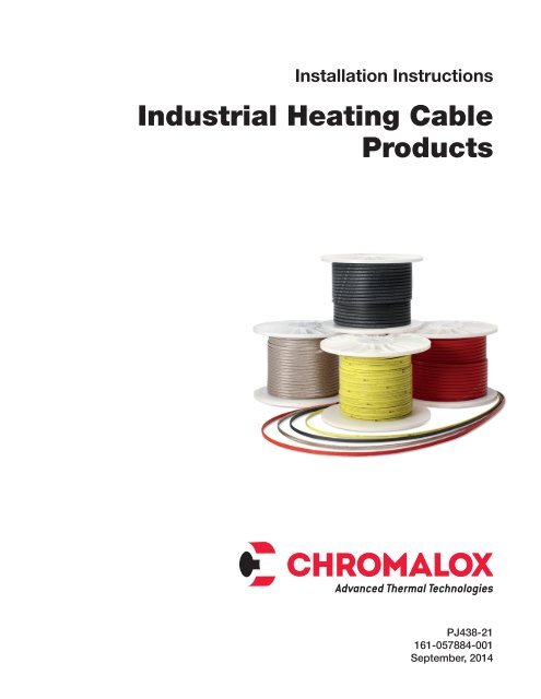 Heating Cable Installation Manual - Chromalox Precision Heat and ...