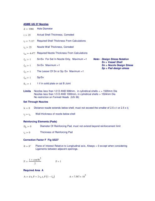 Mathcad - ASME-nozzles - Go Welding
