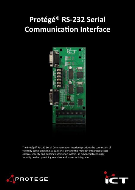 Protege RS-232 Serial Communication Interface Brochure - ICT