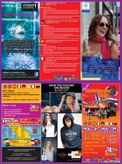Download our brochure with our City Sightseeing Oslo