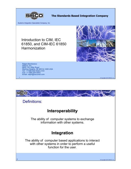 CIM and IEC 61850 Training.pdf - EMS Users Conference