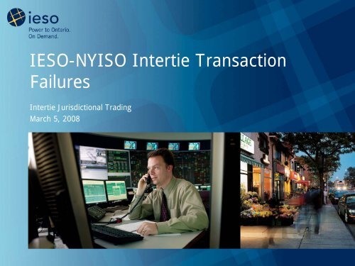 IESO-NYISO Intertie Transaction Failures