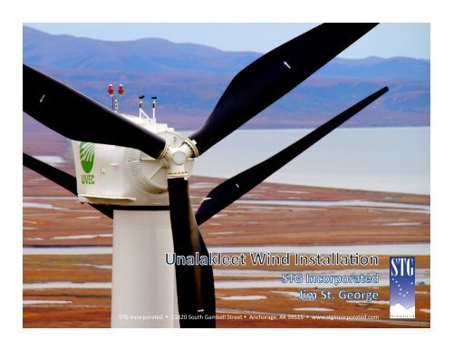 Jim St George - Renewable Energy Alaska Project